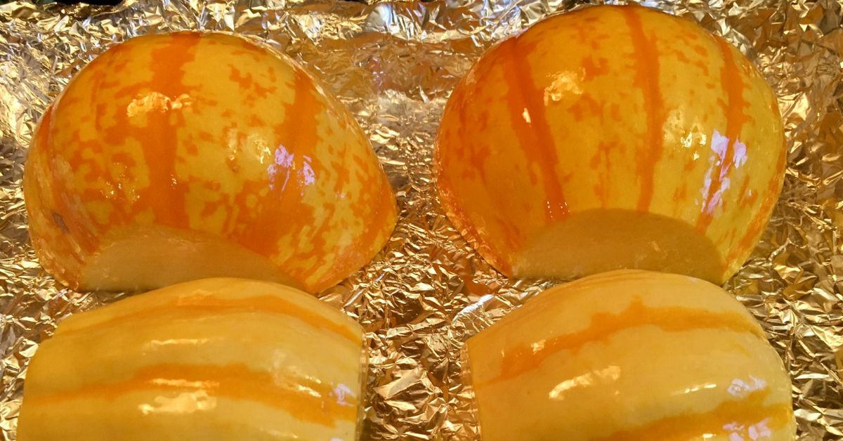 Roasted Carnival Squash Recipe • Grateful Gluten Free carnival squash ...